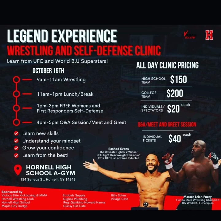 Hornell Wrestling and Self-Defense Clinic